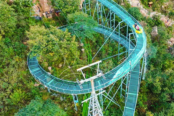 glass Bottomed Water Slide for Sale|Prefabricated water slides|