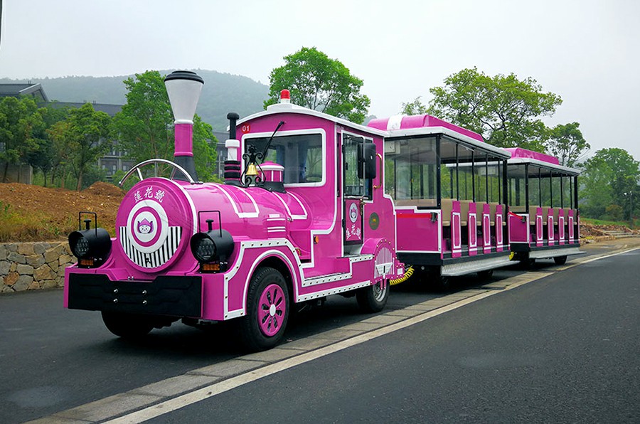 Large Diesel trackless train for sale | amusement park ride